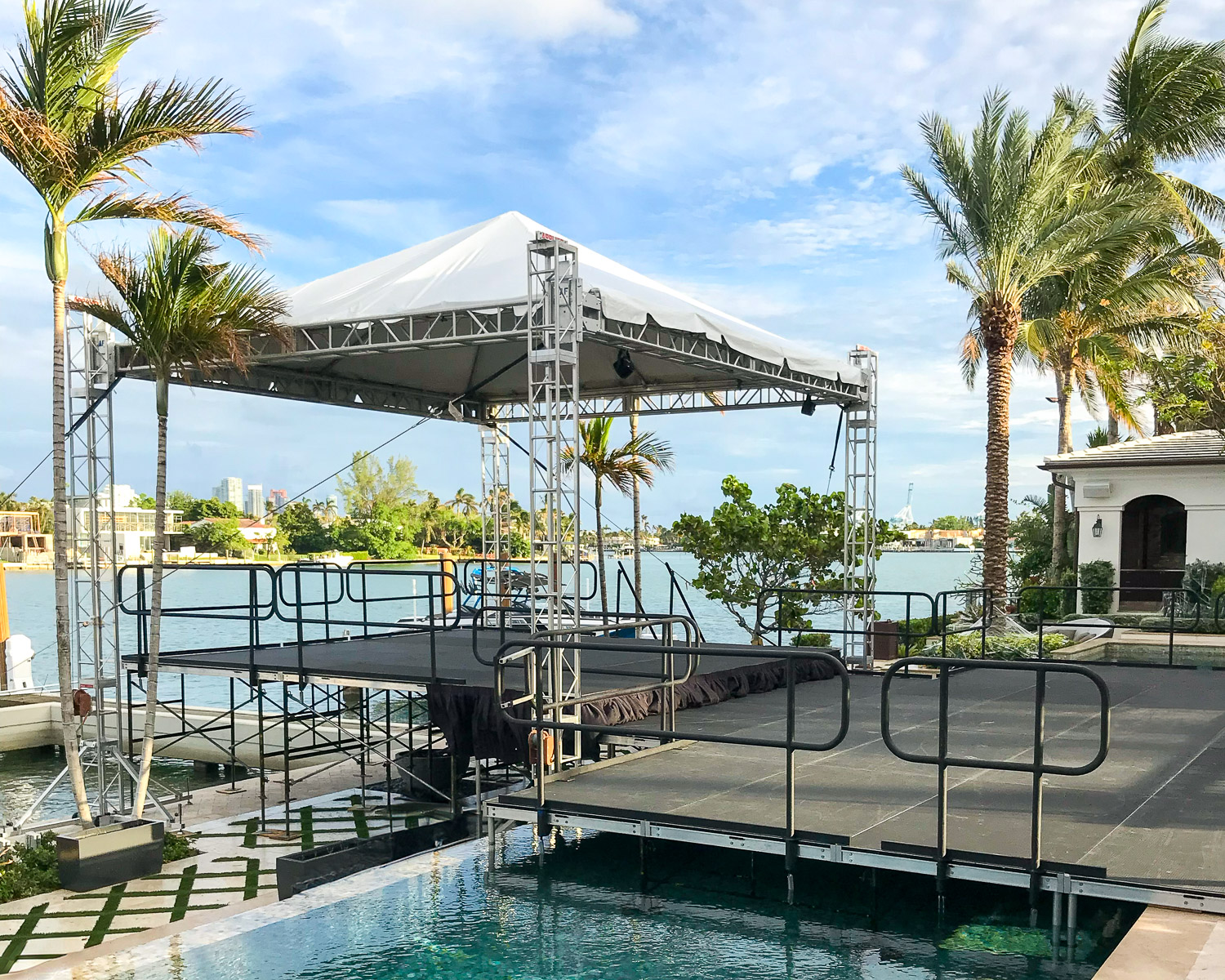 Pool Cover Dance Floor Rentals Miami - Happy Party Rental Miami